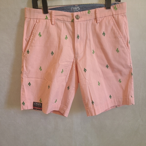 Chaps | Shorts | Chaps Mens Cactus Print Wash Stretch Shorts Sz 3 ...